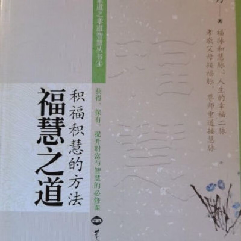 孙一乃老师著福慧之道积福积慧的方法中华家风家道之孝道智慧 福慧之道-积福积慧的方法