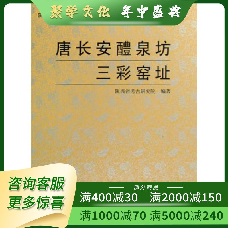 唐长安醴泉坊三彩窑址 16开精装 陕西省考古研究 文物出版社