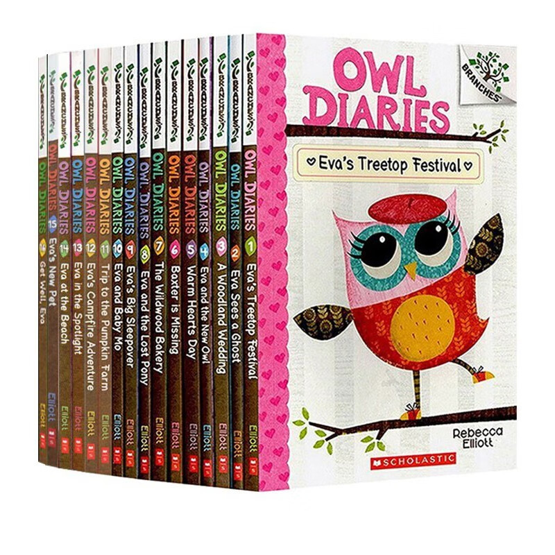 Owl Diaries 猫头鹰日记 17册 Scholastic Branches 学乐大树系列 英文原版儿童桥梁章节书 小学生英语课外读物 送音频 . 梦想童趣城.