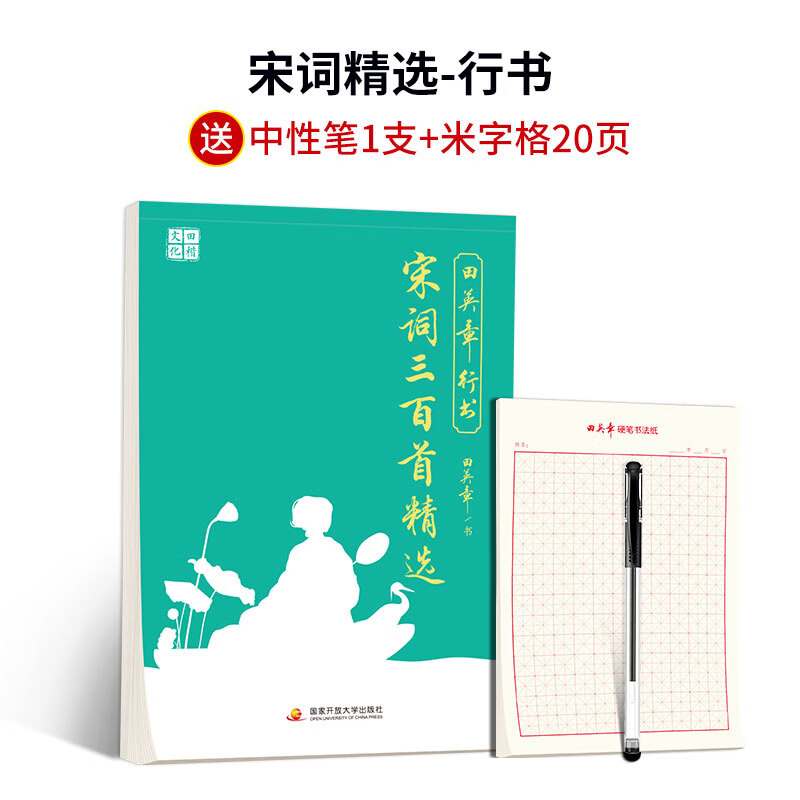 田英章行书硬笔字帖曾国藩家书孙子兵法 鬼谷子唐诗宋词成人练字 行书宋词三百首精选
