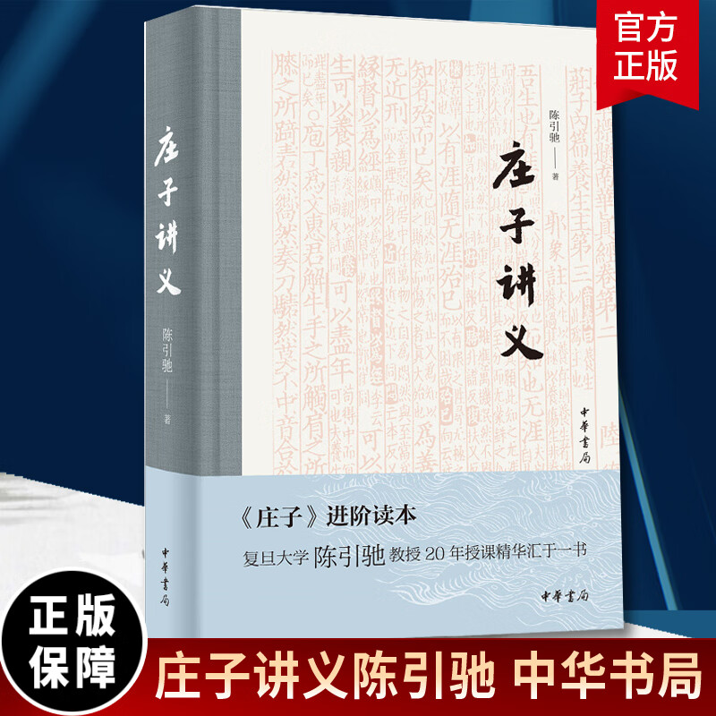 庄子讲义陈引驰 著《庄子》进阶读本中国古代人物历史文化道家的风格老子的智慧庄子的境界预售