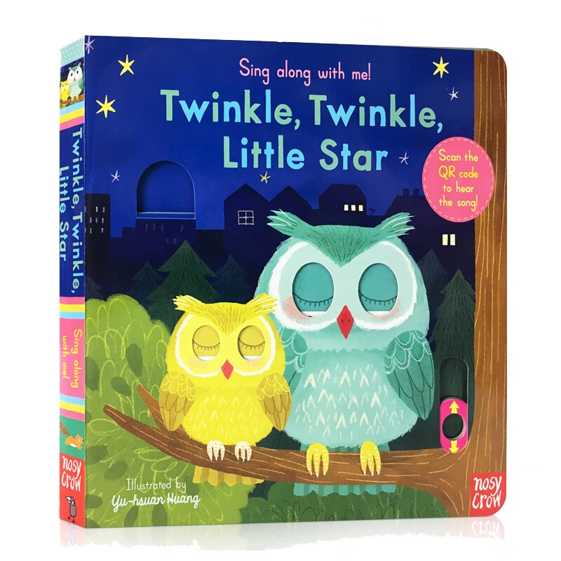 英文原版 Twinkle Twinkle Little Star 机关纸板操作拉拉书 Sing Along With Me 欧美经典儿歌 欢唱童谣 亲子互动低幼启蒙 送音频