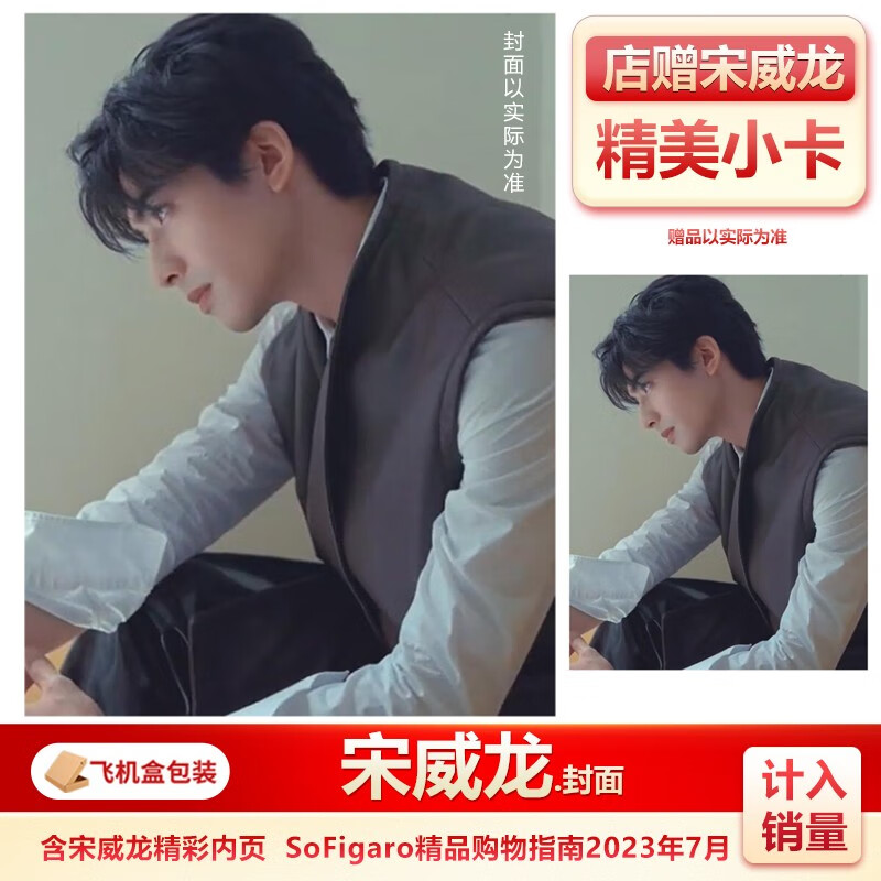 SoFigaro七月 宋威龙封面+店赠宋威龙小卡 计入销量 SoFigaro中文版精品购物指南杂志2023年7月刊 宋威龙