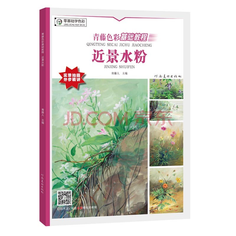 青藤色彩基础教程 近景水粉 水粉教程 分步讲解 河南美术出版社