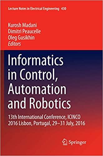 Informatics in Control, Automation and Robotics: