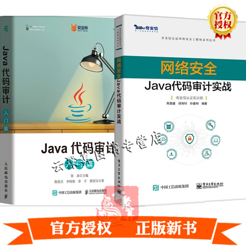 2册 网络安全Java代码审计实战+Java代码审计 入门篇 奇安信认证网络安全工程师培训教材Jav