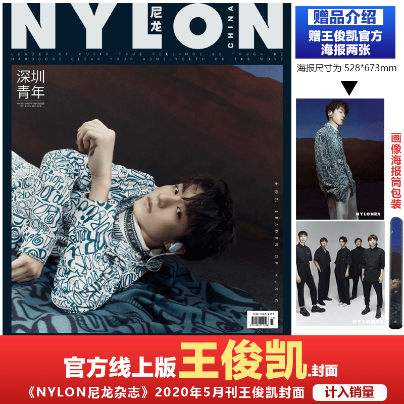 王俊凯封面+店赠海报+明信片 博客天下8月第15期/T 锦绣/T 风尚志杂志2023年3月/ELLE世界时装之苑/时尚先生/芭莎/出色/尼龙/智族 官方版 尼龙20年5月刊 王俊凯封面