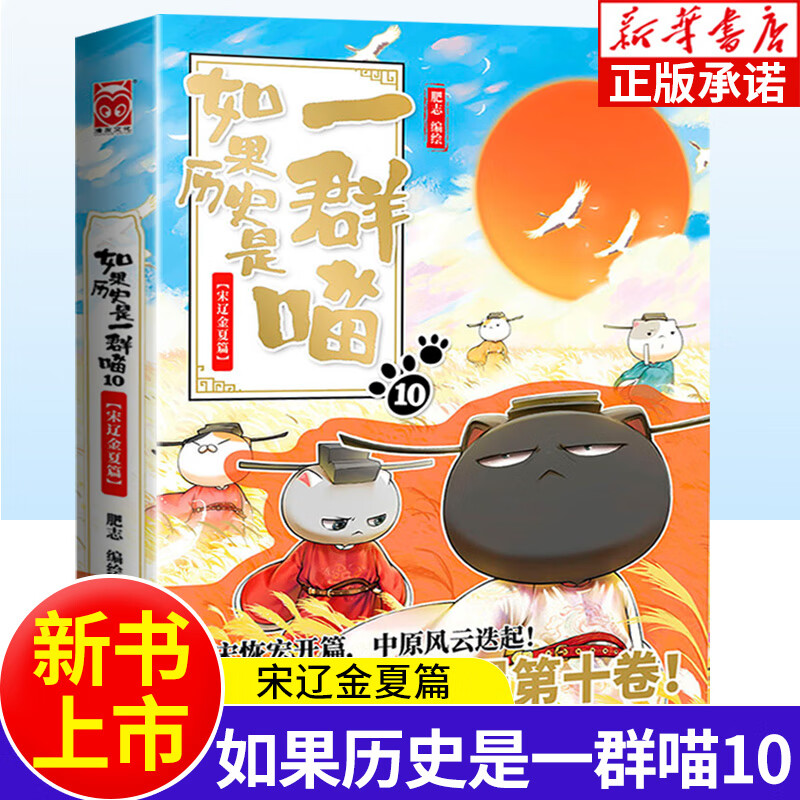 如果历史是一群喵11 南宋金元卷 第11册全套 肥志百科中国历史类书籍漫画书假如历史是一群喵全集12345678910册十一卷 历史喵10宋辽金夏篇