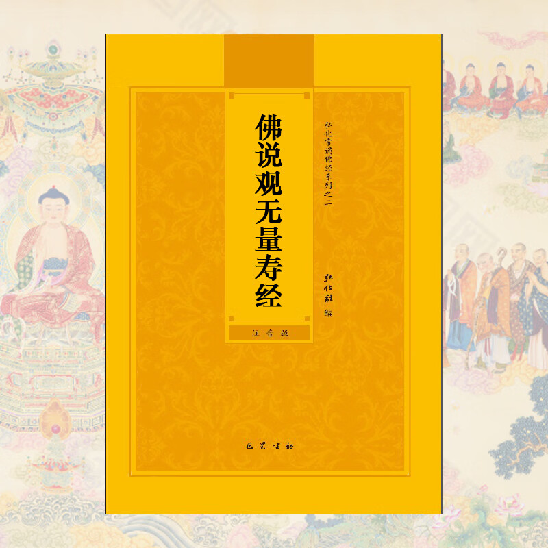 佛说观无量寿经简体大字注音版弘化常诵佛经读诵版本经书结缘书佛说观无量寿佛经拼音版无量寿经读本拼音版抄