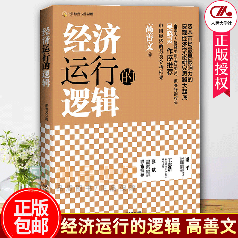 经济运行的逻辑 高善文著 经济学学习经济学逻辑书籍 资本市场具有影响力的宏观经济学家研究思路大起底 中国人民大学