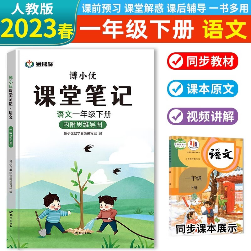 2023春课堂笔记一年级下册语文人教版部编版教材同步解读课本知识大全（内附思维导图）