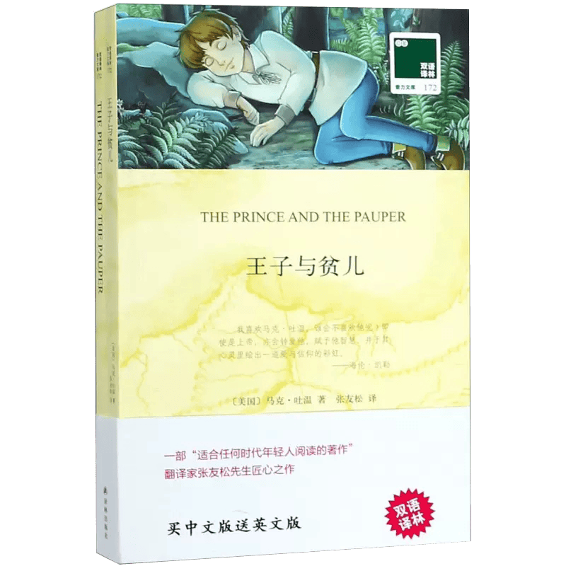 王子与贫儿 (美)马克·吐温(Mark Twain) 著 张友松 译 中外名家经典世界名著书籍