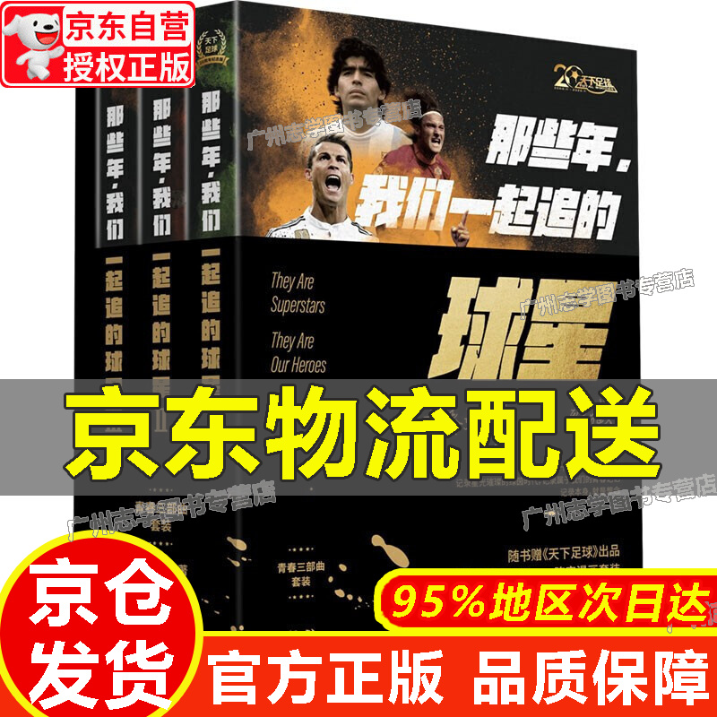 那些年我们一起追的球星 青春三部曲套装 共三册 天下足球著 新书