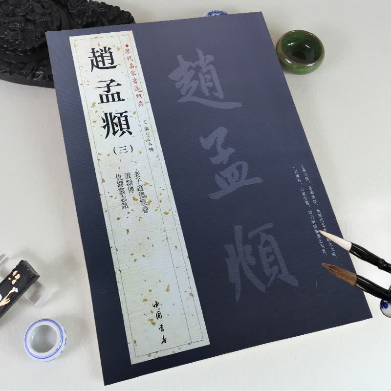 【现货速发】赵孟頫三 历代名家书法经典繁体旁注老子道德经卷仇锷墓志铭汲黯传汉字书法作品集楷书毛笔书法成