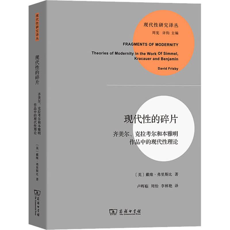 现代性的碎片 齐美尔、克拉考尔和本雅明作品中的现代性理论 (英)戴维·弗里斯比 卢晖临 等 译 书籍 图书