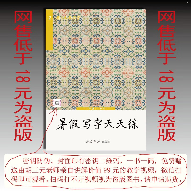 暑假写字天天练 二年级（二升三）胡三元编著 22版 小学二年级 语文 年级 语文