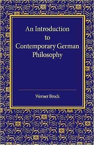 An Introduction to Contemporary German Philosophy