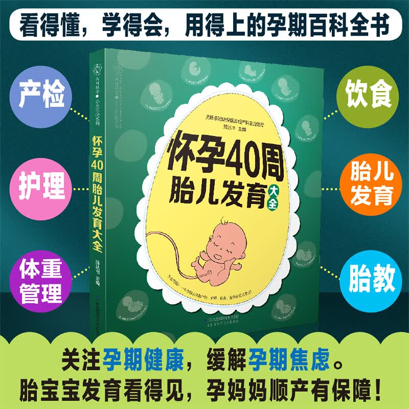 怀孕40周胎儿发育大全 无锡市妇幼保健院妇产科主治医师陈达书 江苏凤凰科学技术出版社