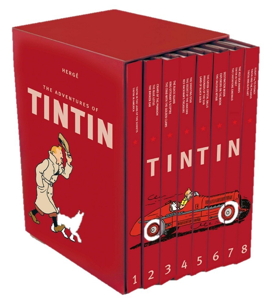 【精装】丁丁历险记（盒装8册）进口原版 The Complete Adventures of Tintin （走进丁丁的历险世界） [精装]