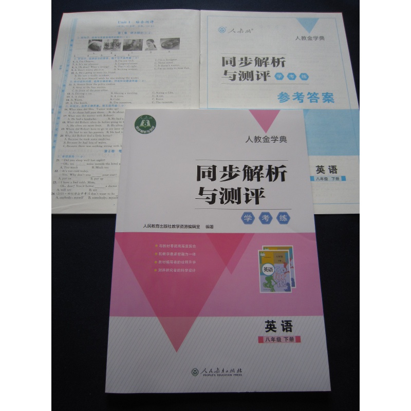 2023同步解析与测评英语8/八年级下册附试卷及答案人教版现货