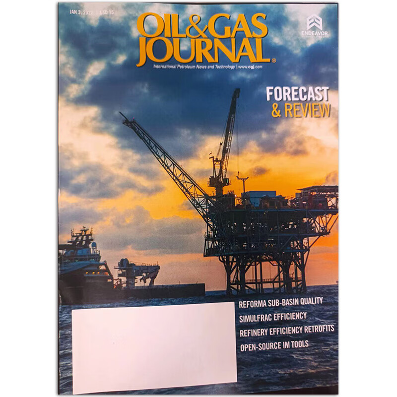 【单期可选】Oil&Gas Journal 美国石油与天然气杂志 2019/20/21/22年 英文英语杂 2022年1/2月合刊