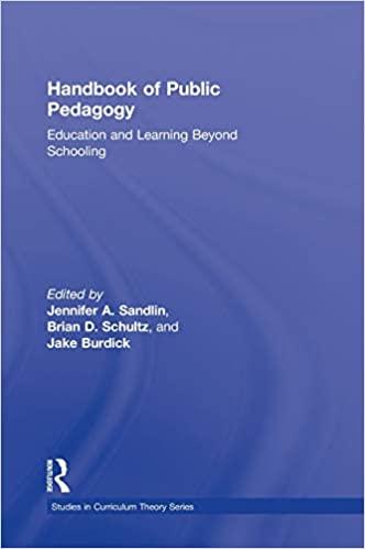 Handbook of Public Pedagogy: Education and Lear