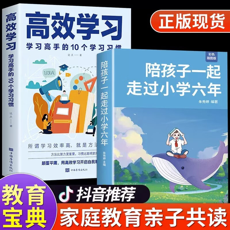 】陪孩子走过小学六年 级6年 育儿书籍父母必读 给孩子的第一本学习方法书陪孩子一起走过小学六年3-6年 陪伴陪小孩陪你一起度过正面管教 【全套2册】陪孩子一起走过小学六年+高效学习