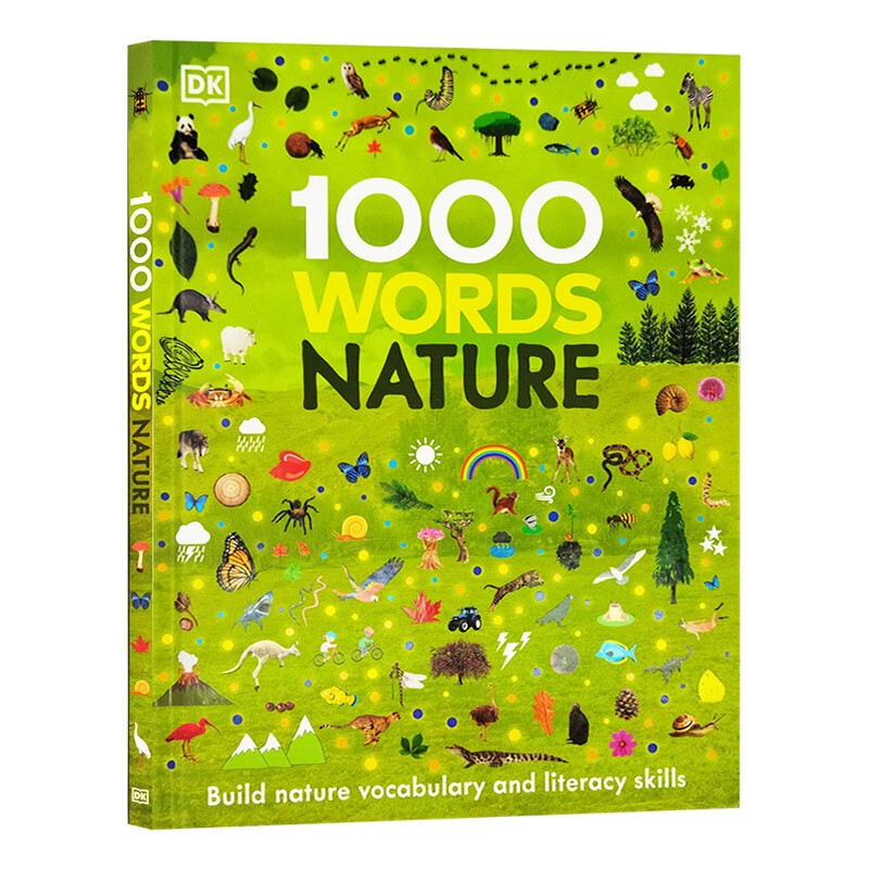 英文原版DK 1000 Words Nature 1000个自然词汇 儿童读物环境野生动物英语词汇语言学习益智科普百科书籍