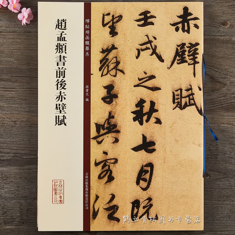 赵孟頫书前后赤壁赋 碑帖珍品临摹本 繁体旁注 精美放大版 行书毛笔书法字帖 孙宝文编著 吉林出版大八开原帖