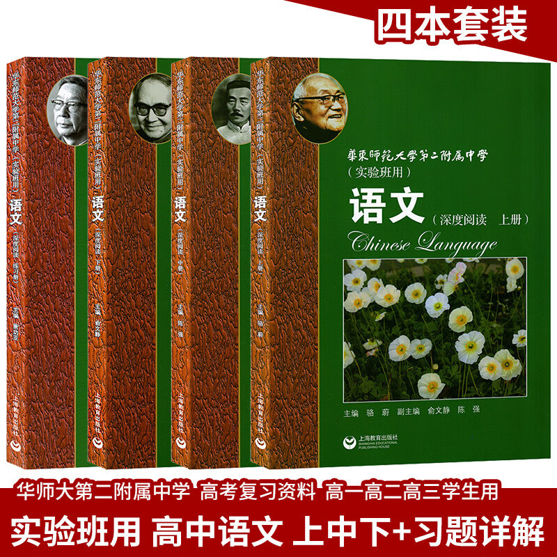 华东师范大学第二附属中学实验班用语文深度阅读上册中册下册练习册高中语文深度