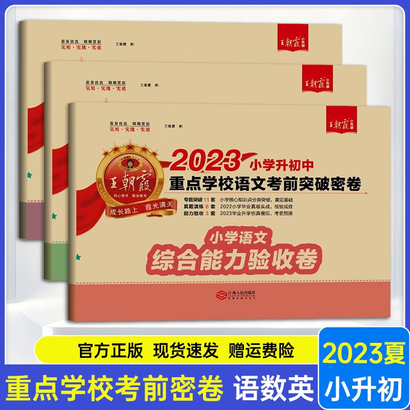 2023王朝霞小升初试卷重点学校考前突破密卷语文数学英语六年级下册小学升初中毕业总复习各地期末综合能力专项必总复习刷真题卷子 语数英3本