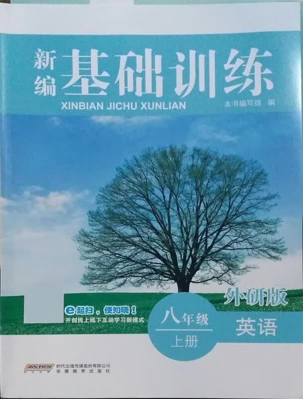 基础训练八年级英语 本地编写组 安徽教育出版社