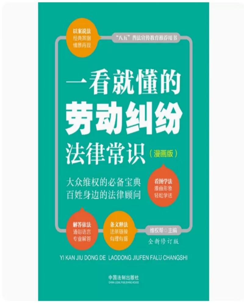 一看就懂的劳动纠纷法律常识：漫画版+党政推荐书目