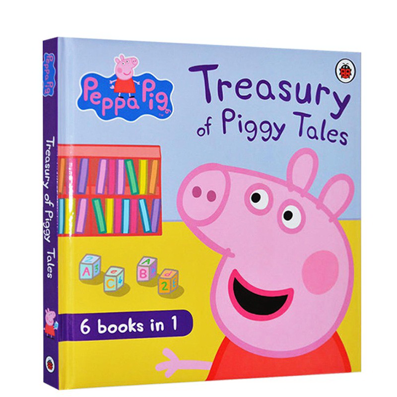 小猪佩奇和她的朋友们 Peppa Pig and Friends Magnet Book 粉红猪小妹英文原版绘本 幼儿启蒙纸板亲子互动游戏书 6合1合辑故事