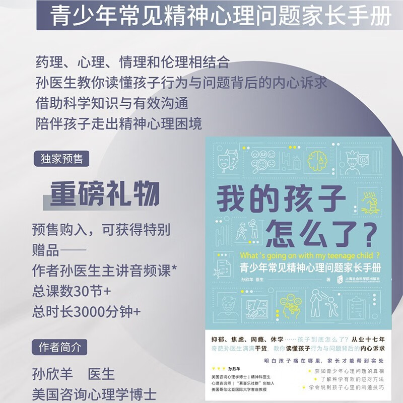 现货 我的孩子怎么了？——青少年常见精神心理问题家长手册 孙欣羊 著