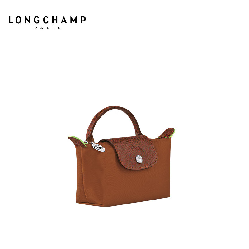 Longchamp 珑骧 2023春夏款女包le Pliage Green环保系列手提饺子包 手拿 干邑色 | ModeSens