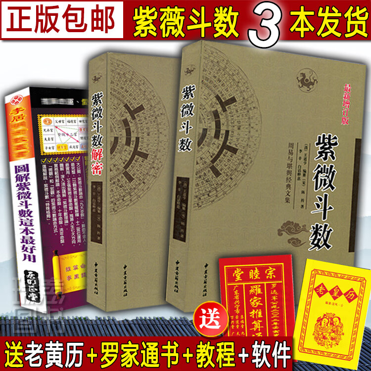 紫微斗数解密+紫微斗数讲义图解白话 倪海厦全套预测全书一本通 宋陈抟书籍紫薇斗数精成分析详批看盘南北山人王亭之详解入门 之详解入门 之详解入门