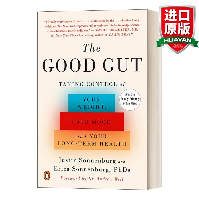 The Good Gut 英文原版 良好的肠道健康 控制你的体重，你的情绪和你的长期健康 Justin Sonnenburg 英文版 进口英语原版书籍