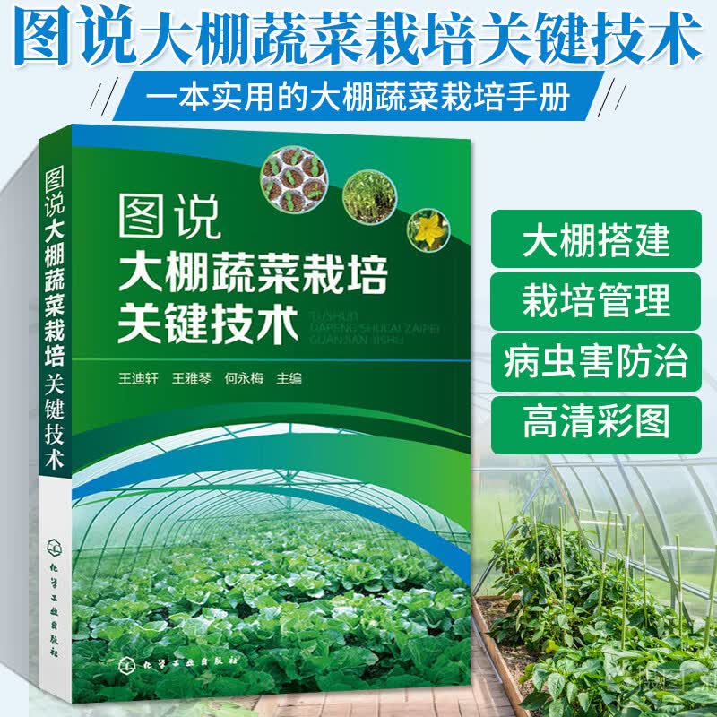 图说大棚蔬菜栽培关键技术 蔬菜种植书籍大全农业温室大棚技术蔬菜病虫害图谱与防治书栽培知识