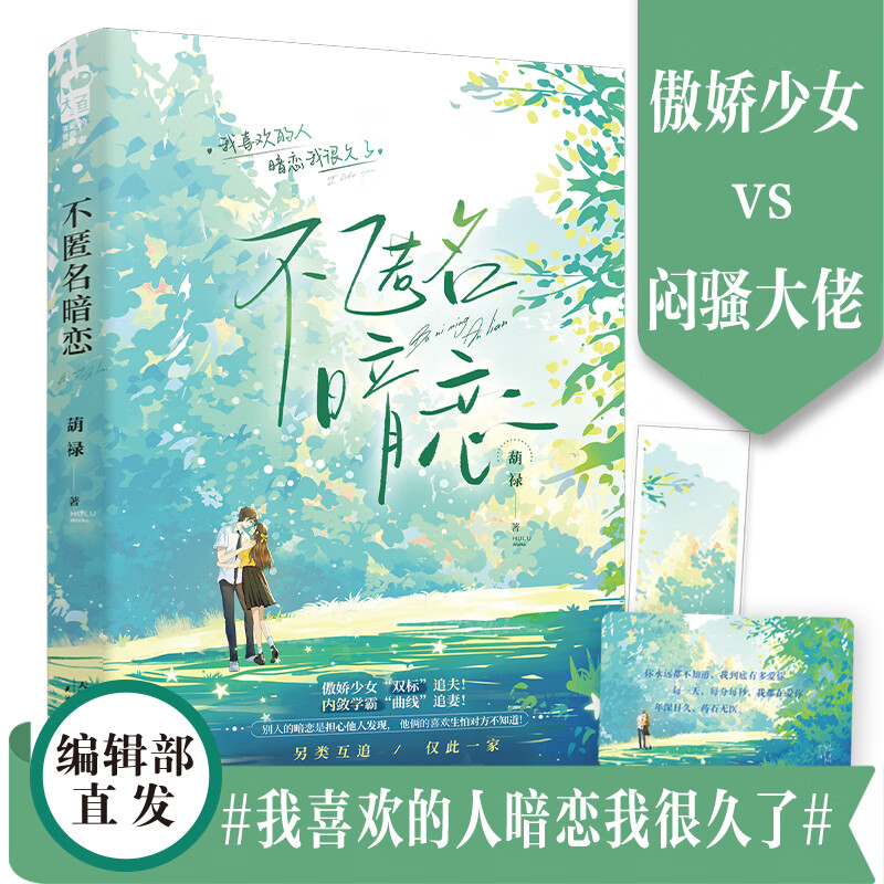 预售 不匿名暗恋 我喜欢的人暗恋我很久了 天津人民出版社 9787201194165