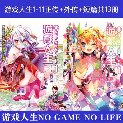 游戏人生轻13册小说1-11正传完+短篇+外传榎宫祐秒发 游戏人生轻13册小说1-11正 1-11正