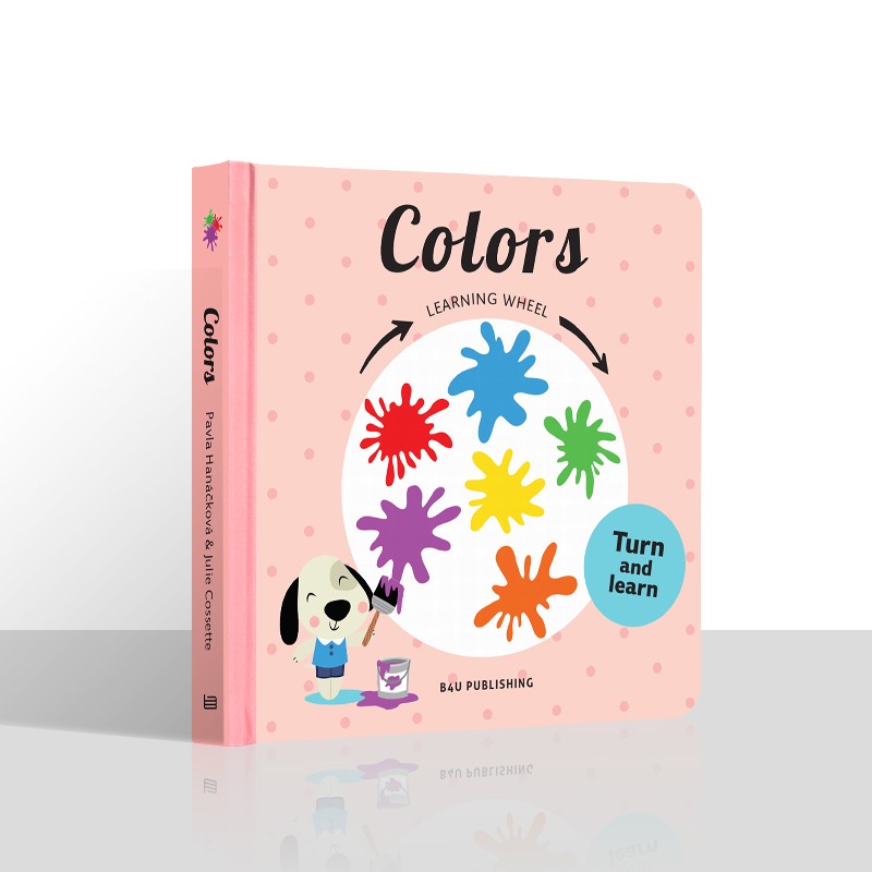 盖世童书 进口英文原版 幼儿启蒙认知转转书 颜色转转书 Colors 点读版