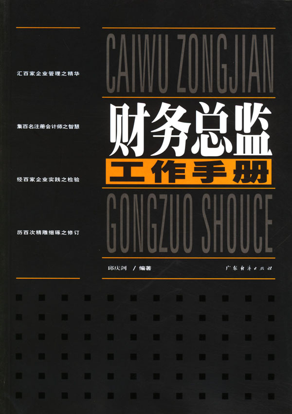 财务总监工作手册 邱庆剑 编著