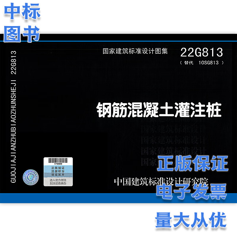 22G813 钢筋混凝土灌注桩 中国建筑标准设计研究院