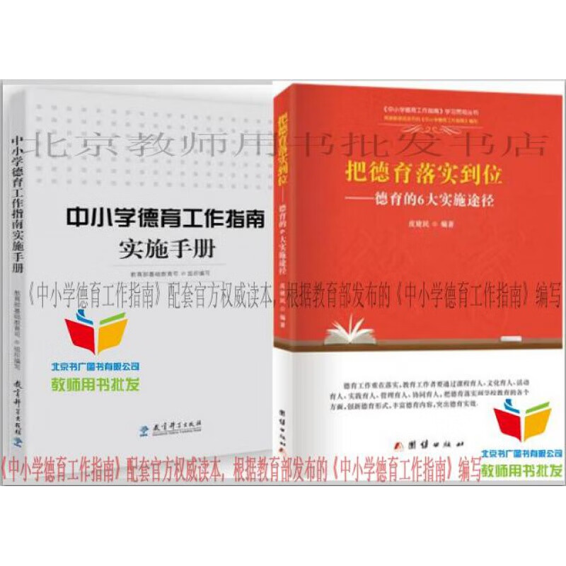 中小学德育工作指南实施手册+把德育落实到位：德育的6大实施途径  全2册