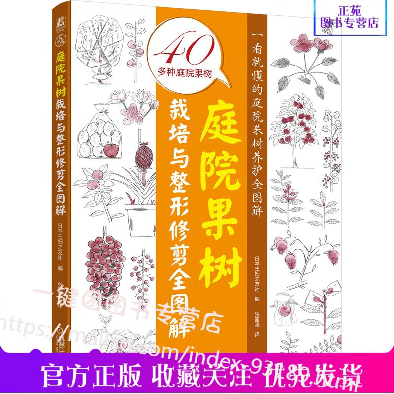庭院果树栽培与整形修剪全图解 果树种植书籍 苹果梨桃柿子无花果柑橘等常见果树栽培技术 苗木栽植方法枝