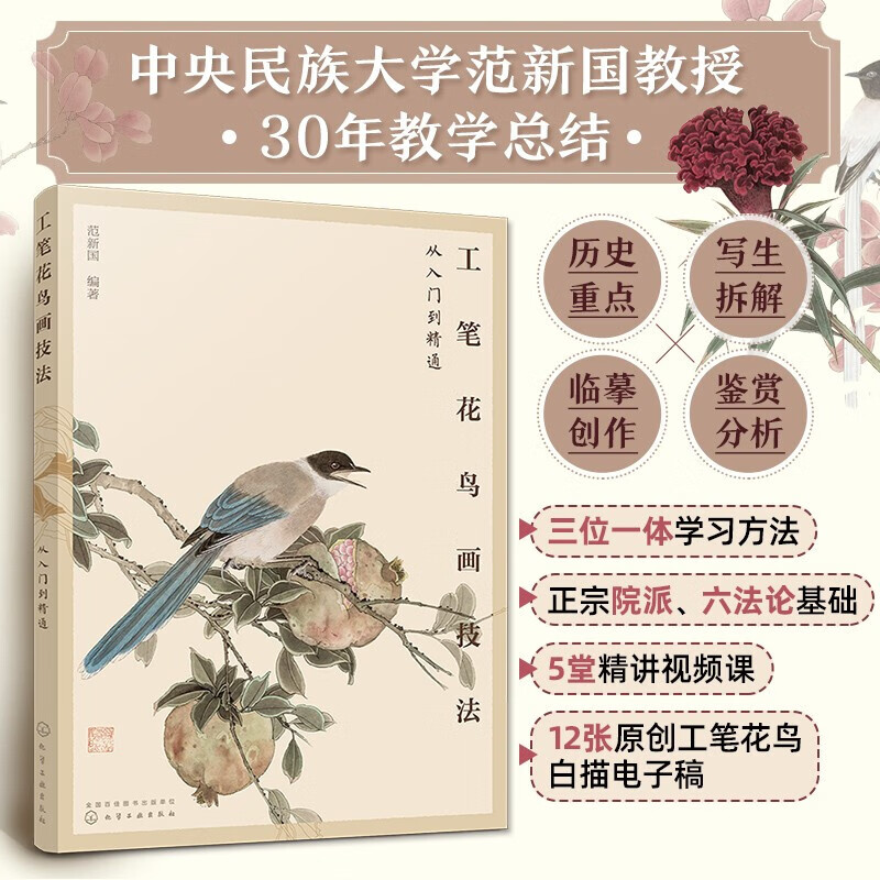国画技法从入门到精通 工笔花鸟画技法从入门到精通