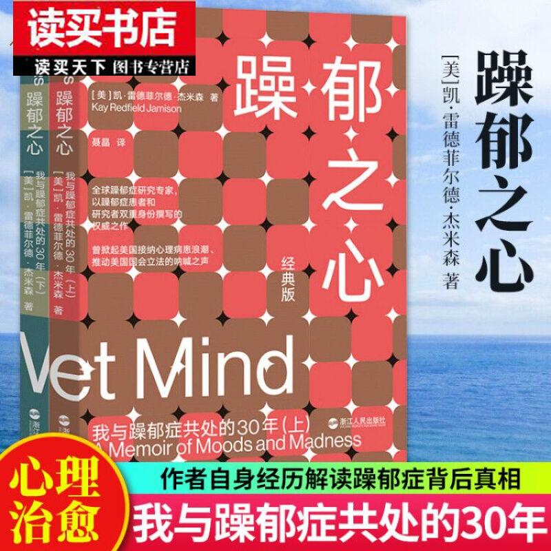 全2册 躁郁之心 我与躁郁症共处的30年 经典版上下册 杰米森经典作品 DNA之父詹姆斯·沃森躁郁症抑郁躁郁症手册指导书籍k
