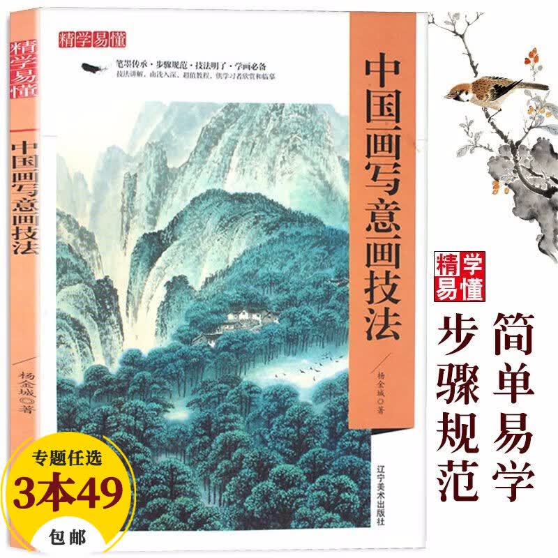 【包邮】中国画技法精学易懂 中国画写意画技法
