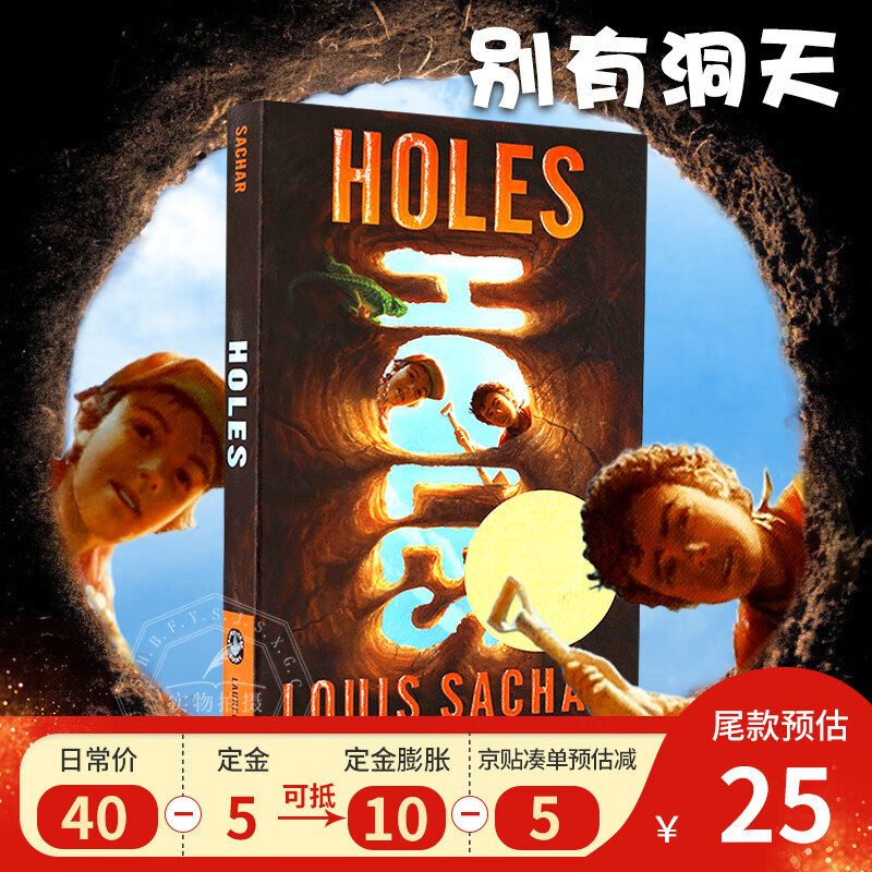 别有洞天 英文原版 Holes 纽伯瑞奖作品 Louis Sachar 路易斯萨奇尔 同名电影小说